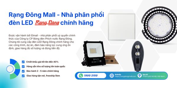 Rạng Đông Mall - Nhà Phân Phối Đèn LED Rạng Đông Chính Hãng, Giá Tốt